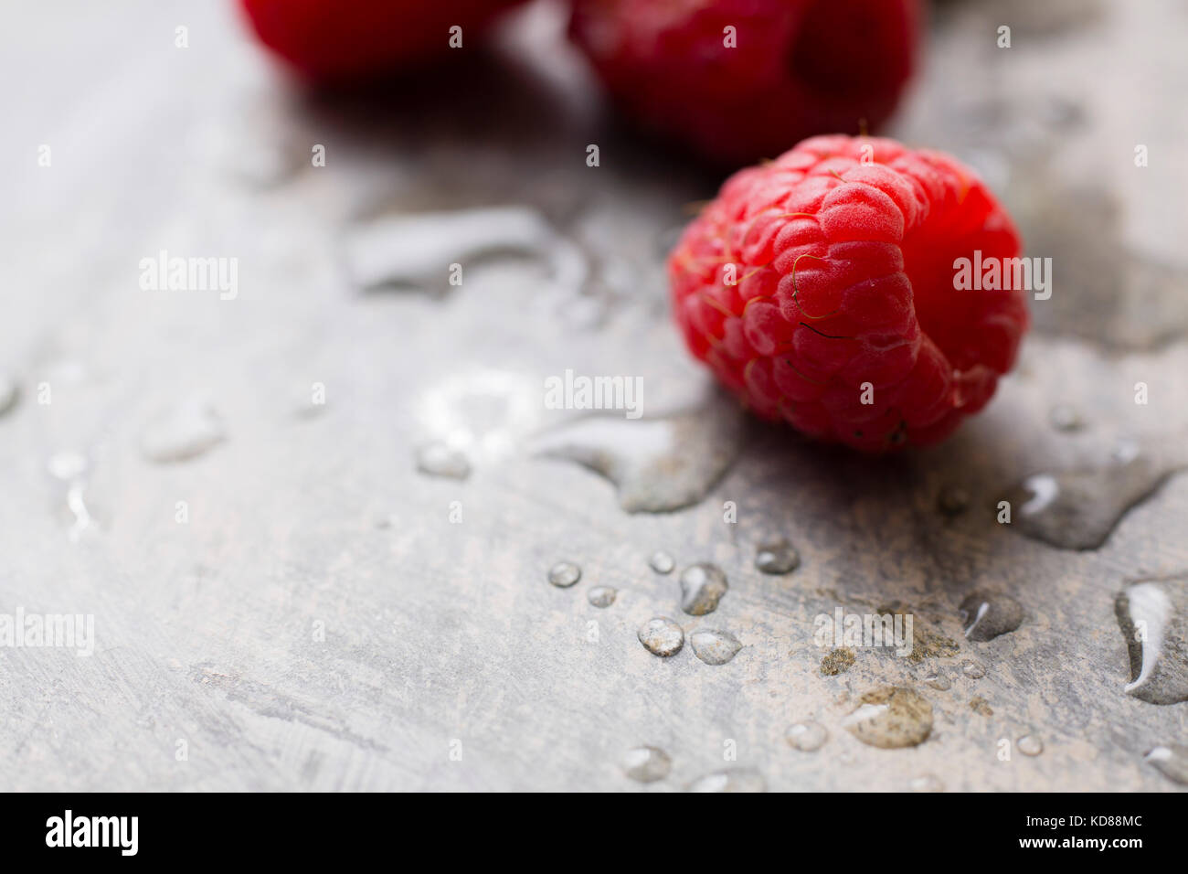 Raspberry macro shot Stock Photo - Alamy