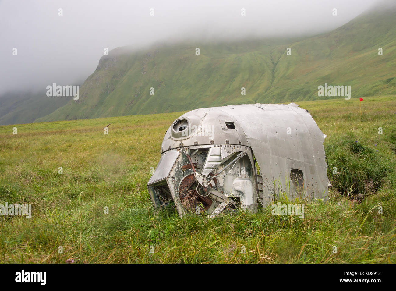 One of only two remaining known B-24 wrecks on Atka Island, Aleutian ...