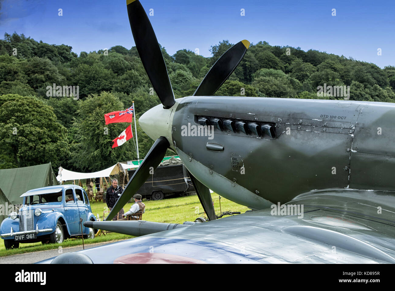 Supermarine Spitfire,pictured at Pateley Bridge 1940′s Weekend ...
