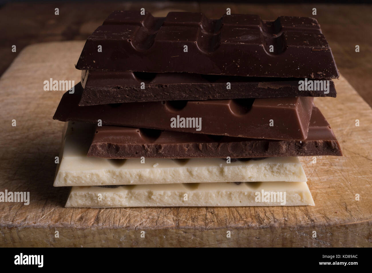 Different Types Of Chocolate Bar High Resolution Stock Photography and ...