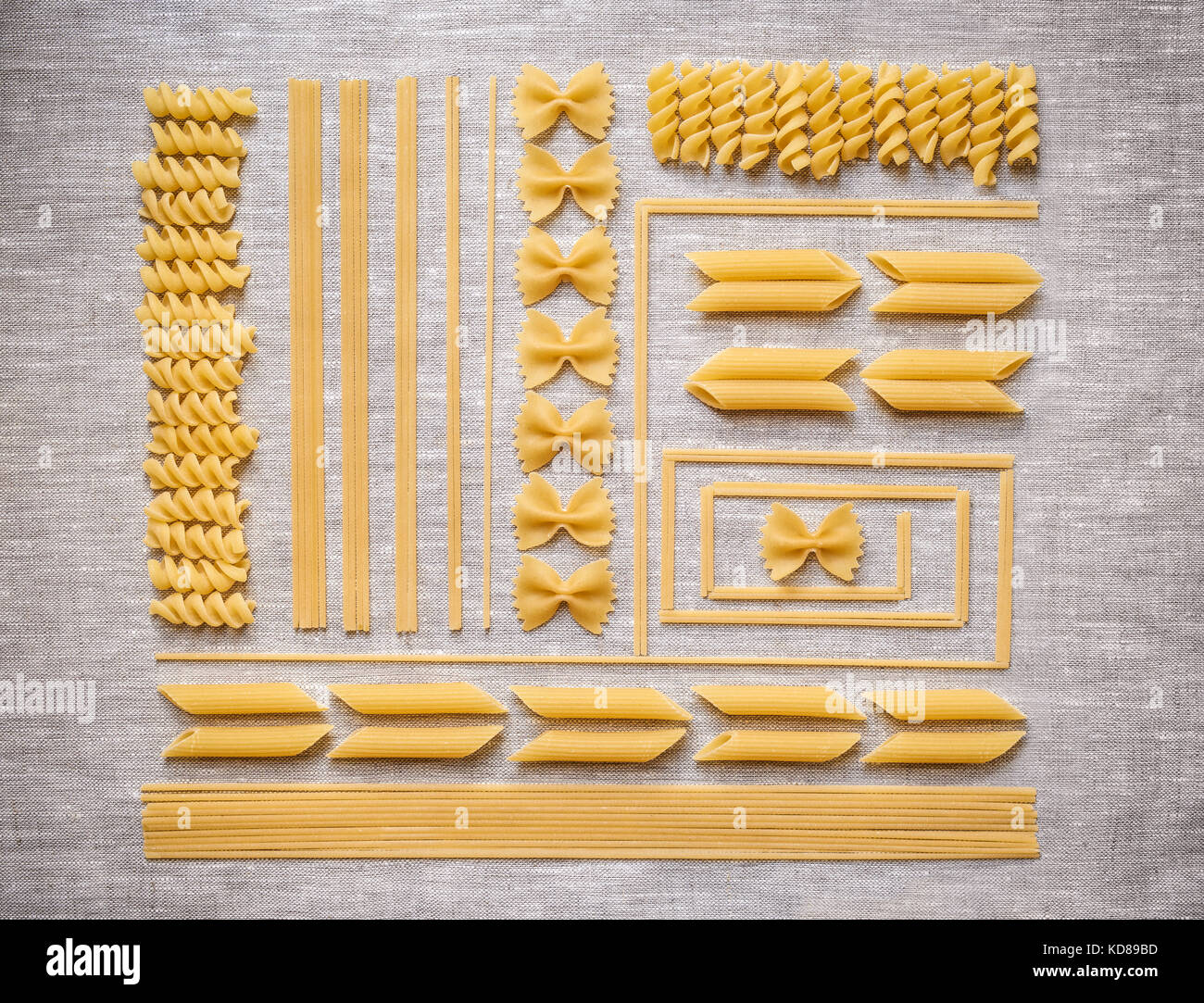 Pasta Shapes High Resolution Stock Photography and Images - Alamy
