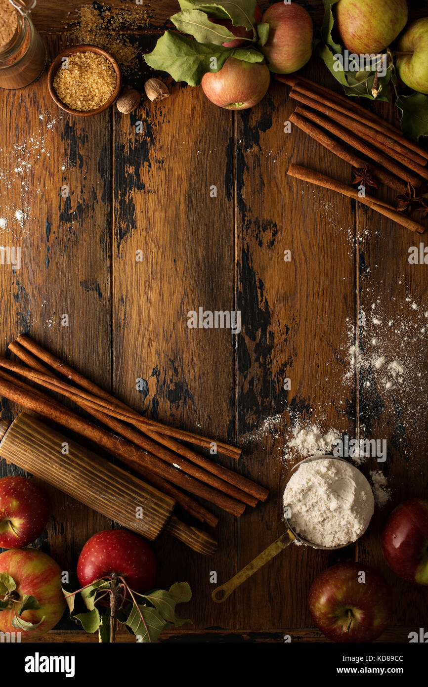 Fall baking concept background Stock Photo - Alamy