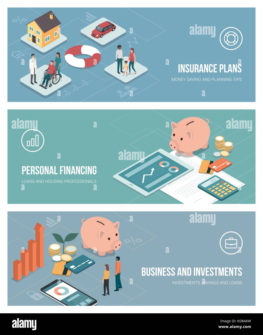 Couple financial Stock Vector Images - Alamy