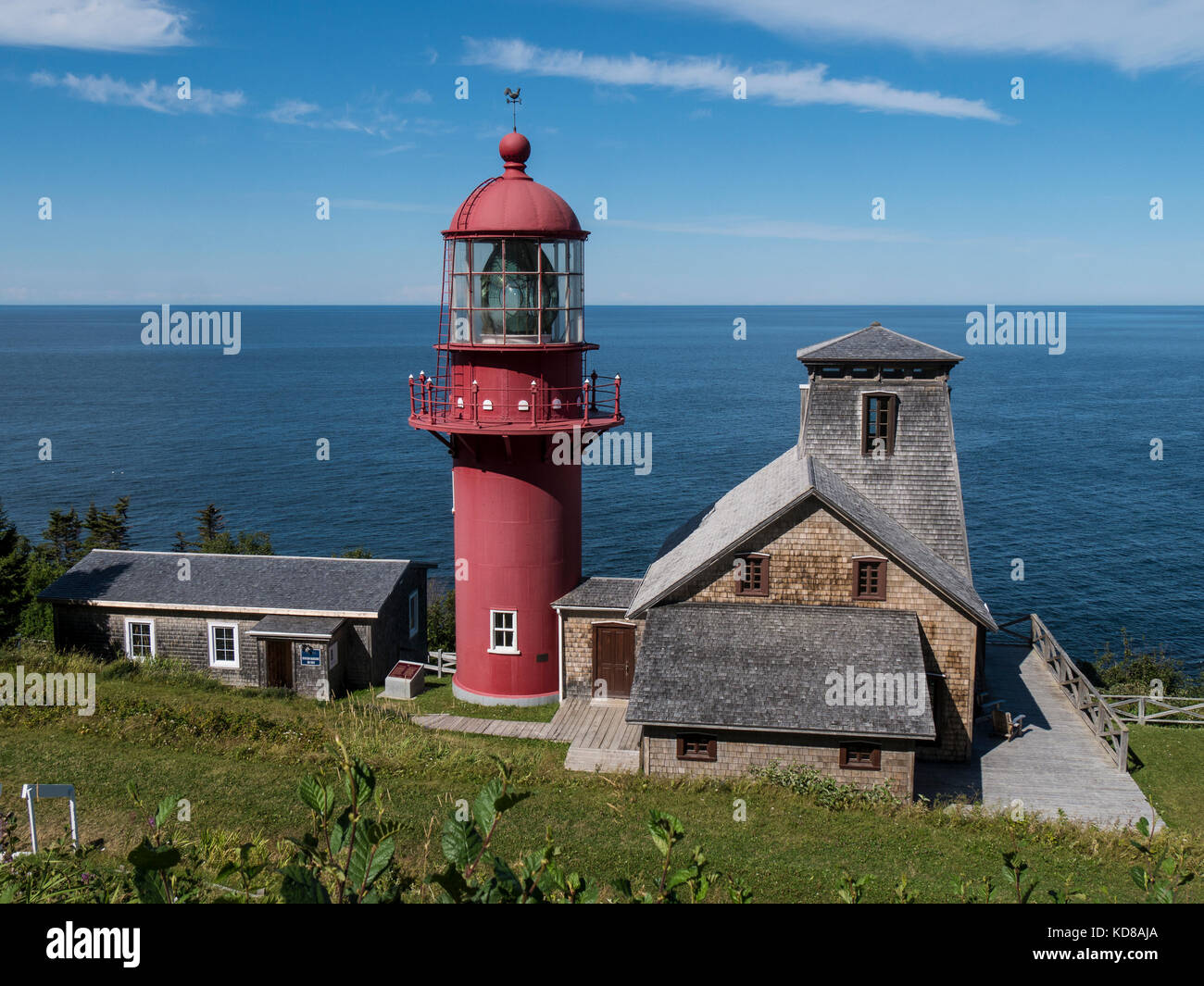 Lighthouse, Pointe a la Renommee, Gaspe, Quebec, Canada Stock Photo - Alamy