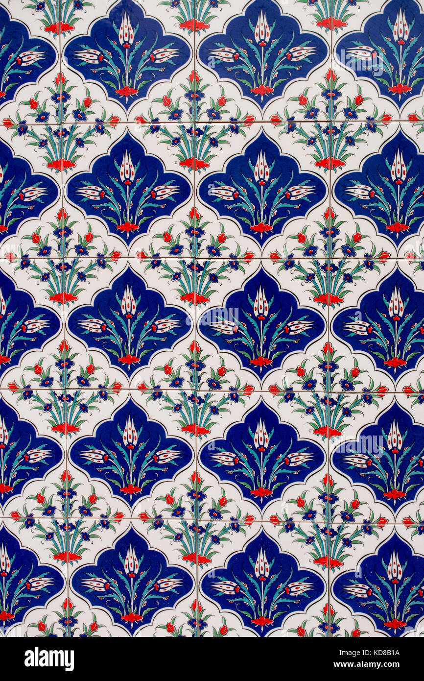 Floral Turkish Tile Patterns Ancient Ottoman Handmade Turkish Tiles