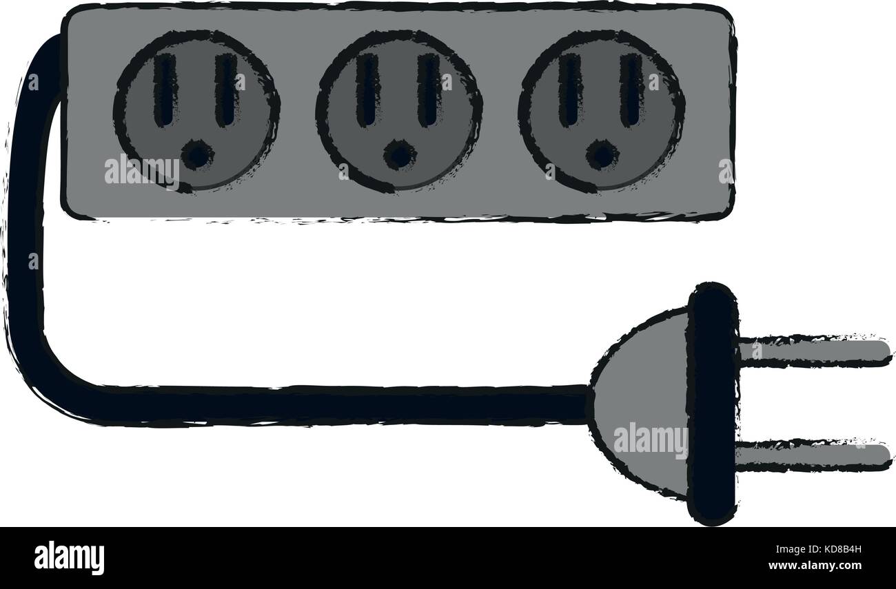 multiple outlets with plug icon image vector illustration design Stock ...