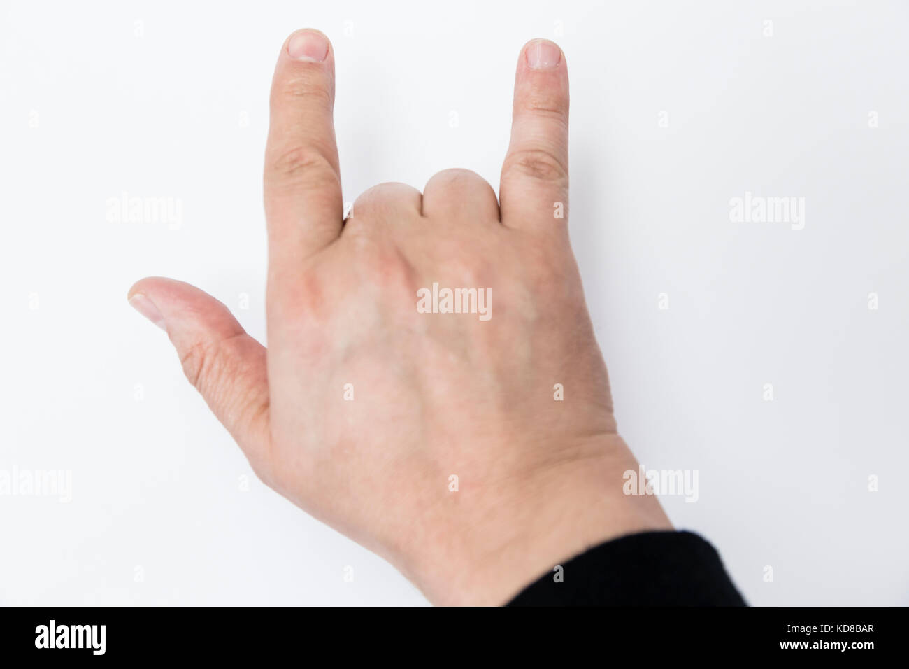 hand of a man making a gesture Stock Photo - Alamy
