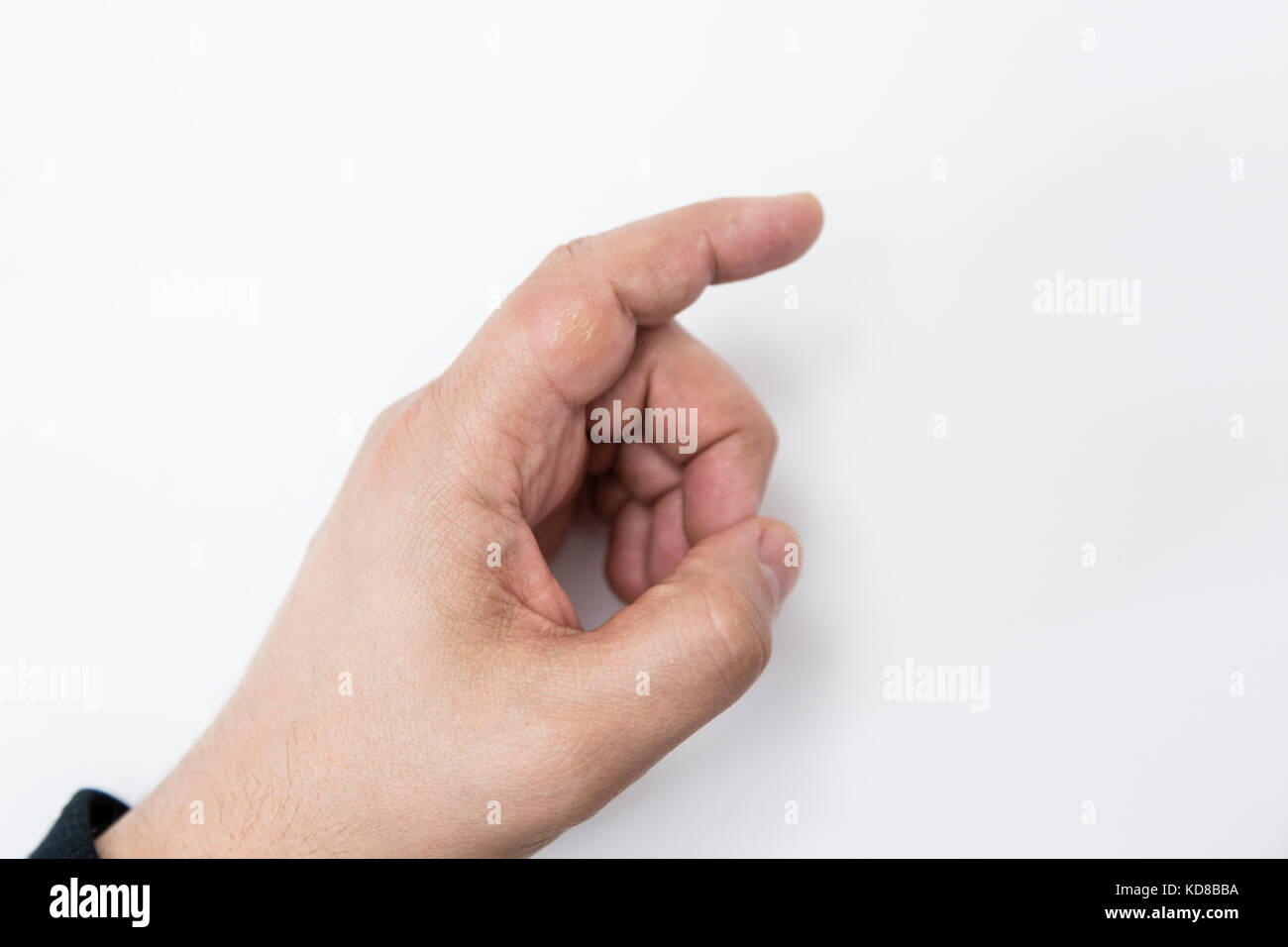 hand of a man making a gesture Stock Photo - Alamy