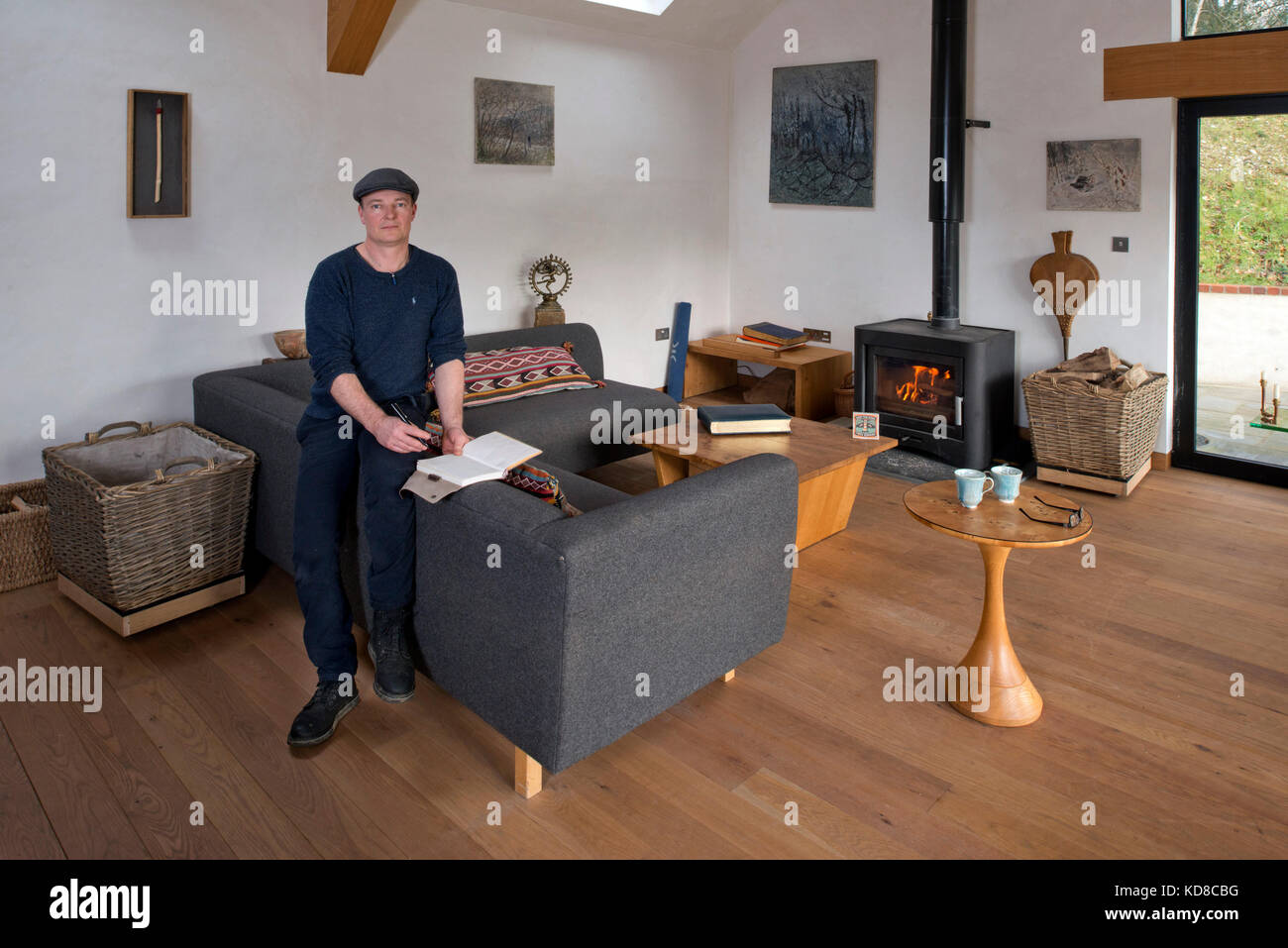 Furniture maker James Verner at his home in Dorset Stock Photo - Alamy