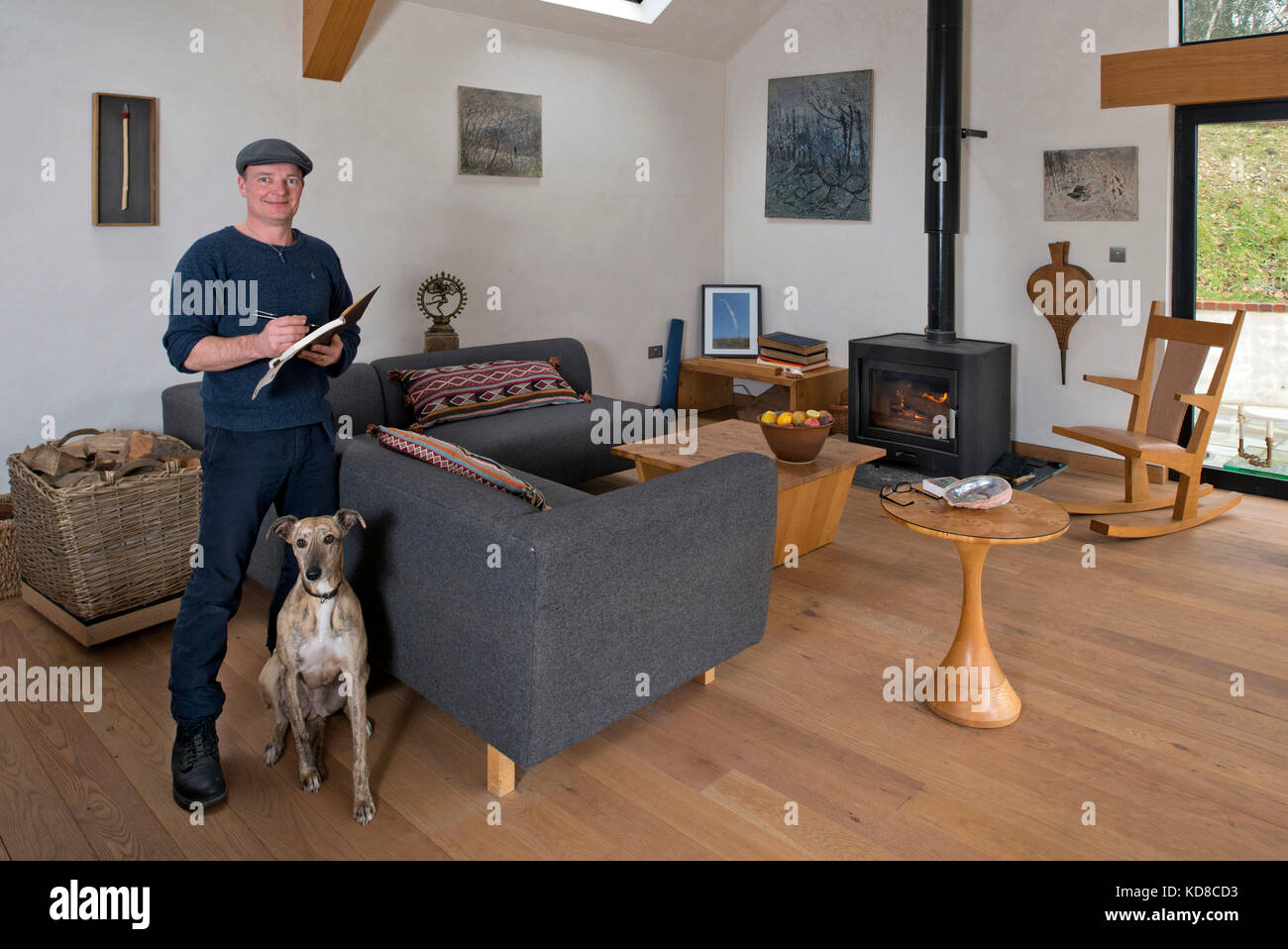 Furniture maker James Verner at his home in Dorset Stock Photo - Alamy
