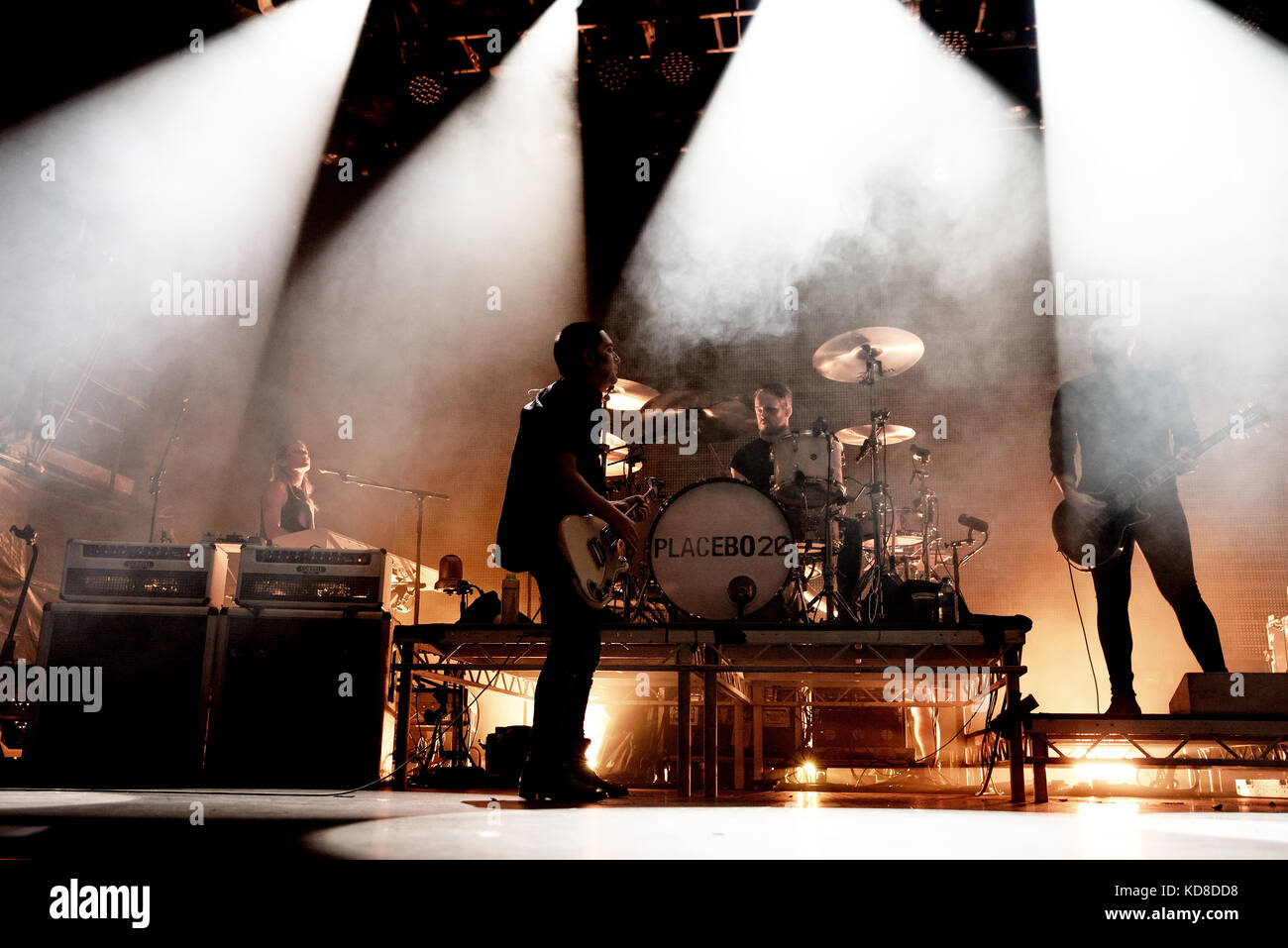 BARCELONA - APR 27: Placebo (alternative rock music band) in concert at ...