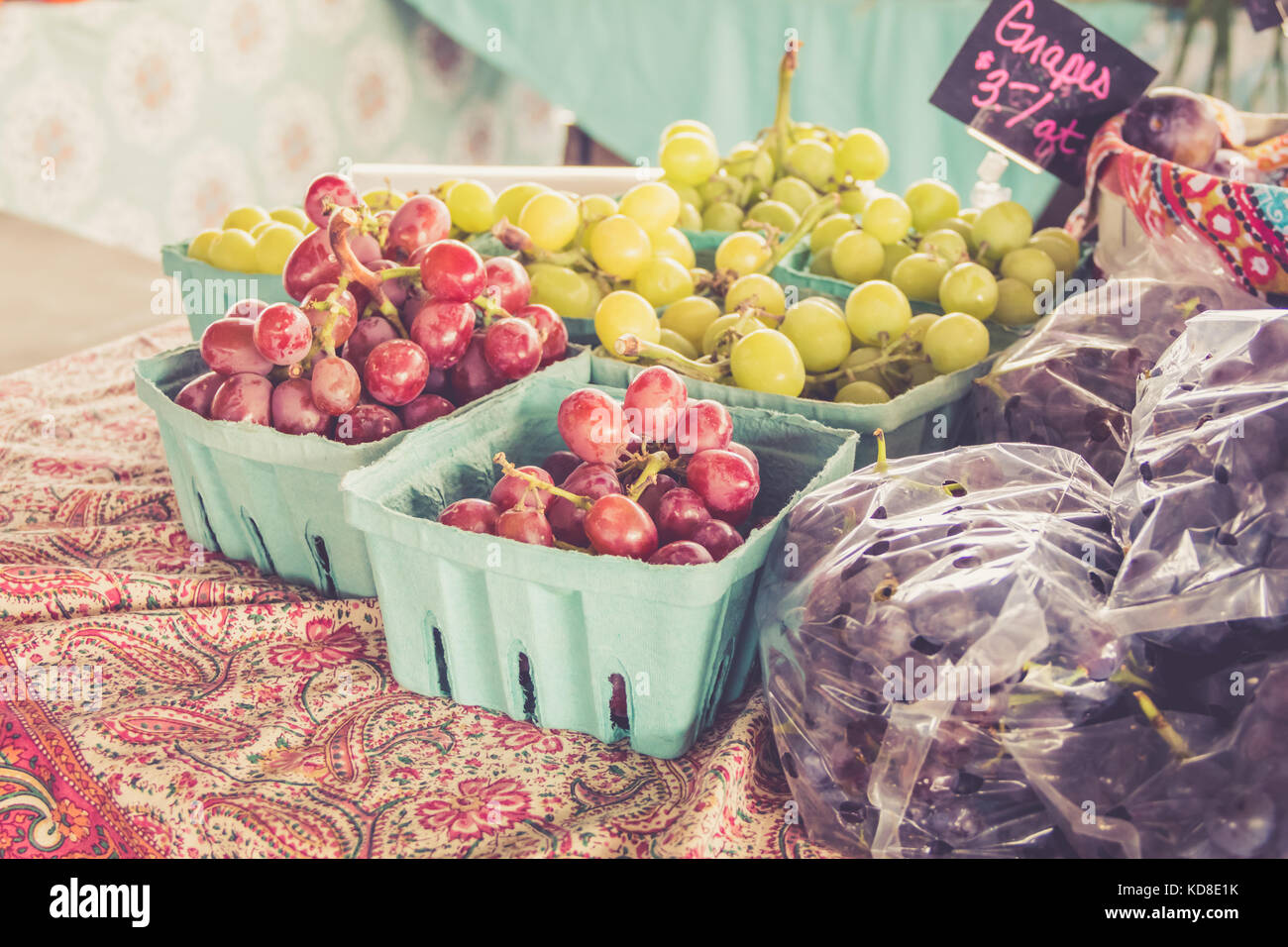 Farm fresh vegetables on display at farmers market harvest festival ...