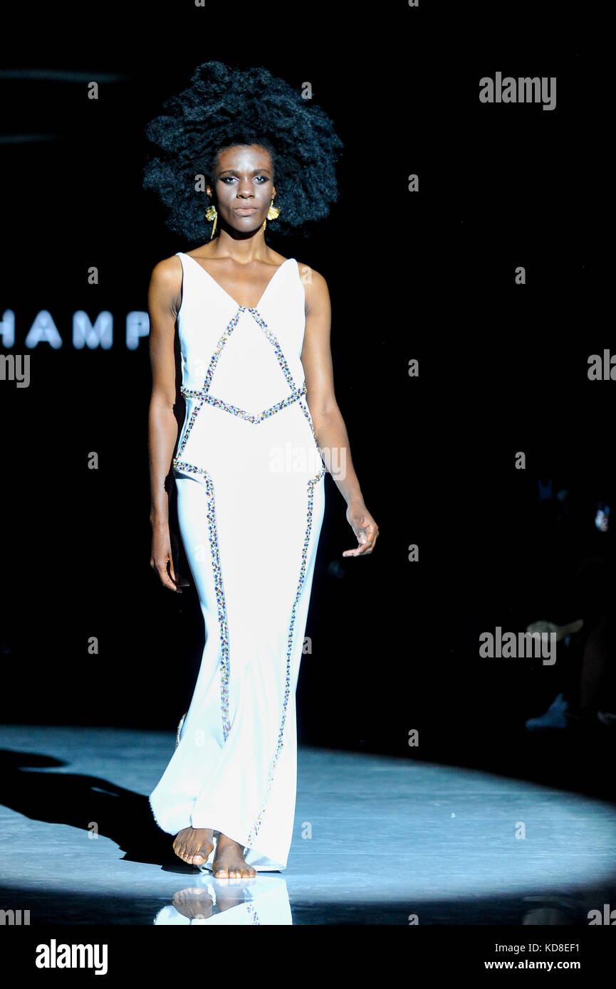 October 3, 2017. Toronto, Canada - Fashion models represent new ...