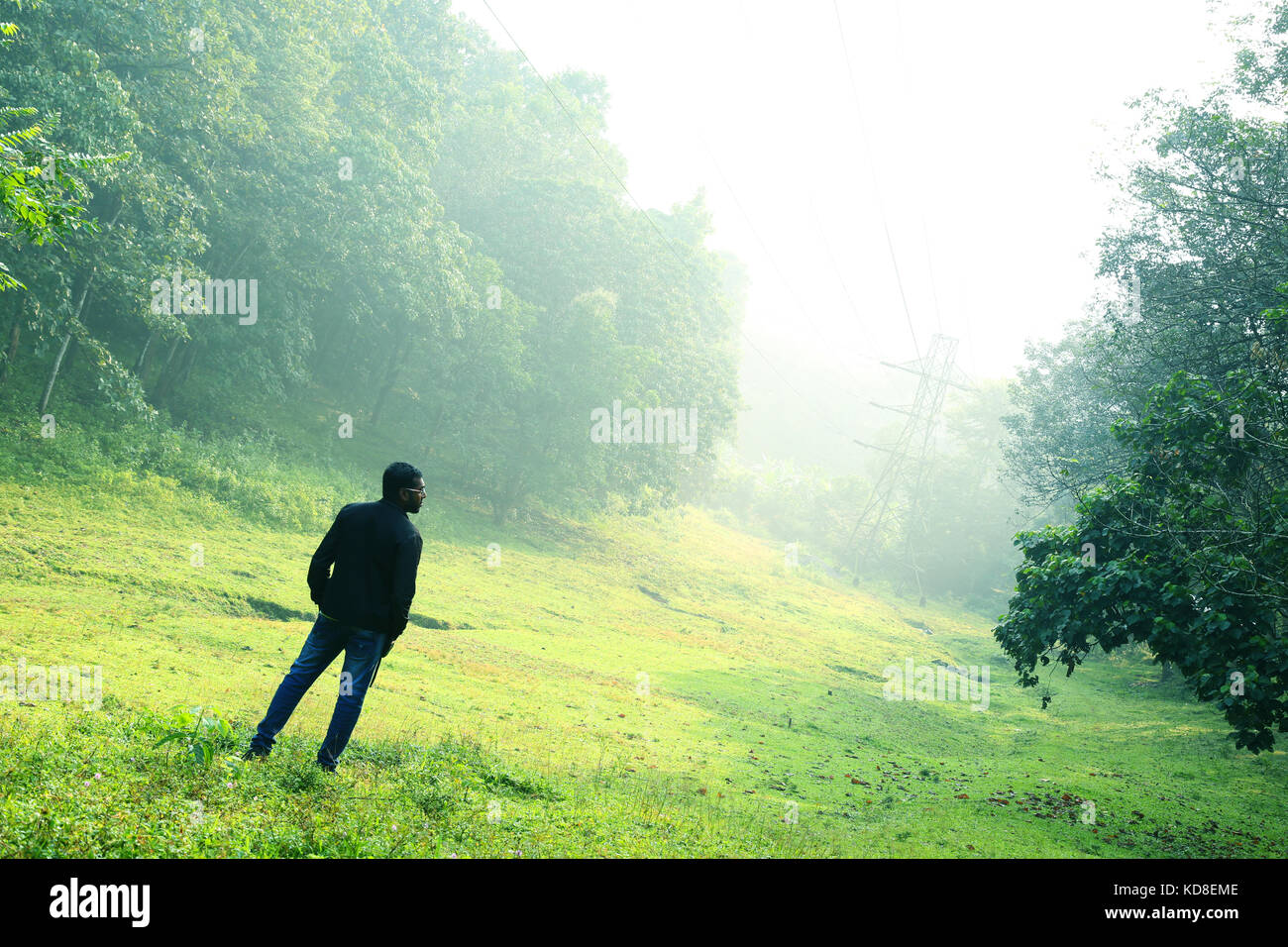 Young Man Back Turned Camera High Resolution Stock Photography and ...