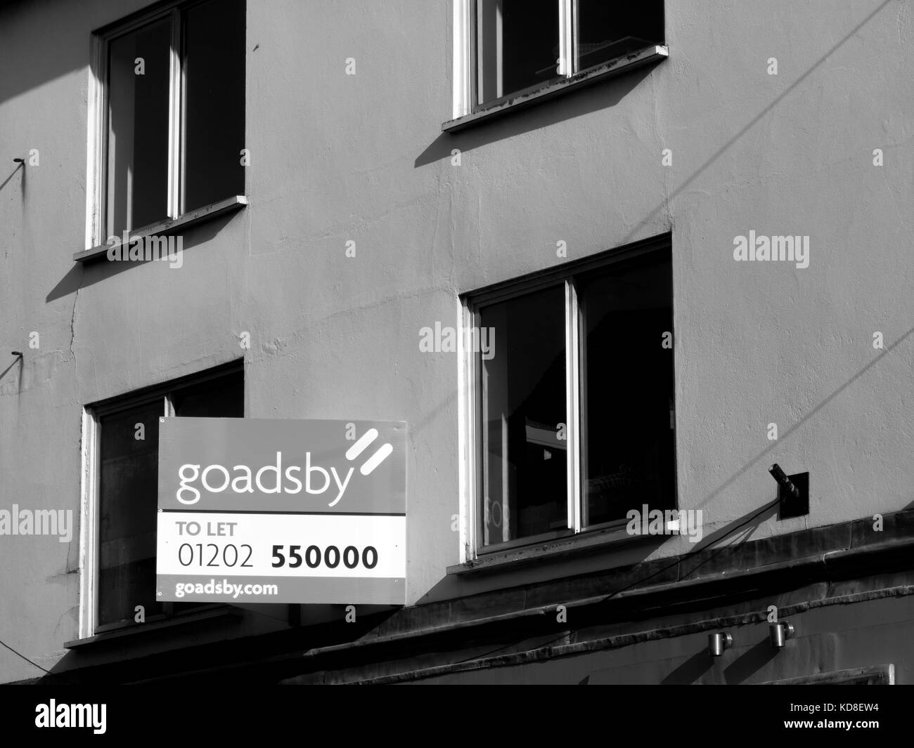 For lease signage Black and White Stock Photos & Images - Alamy