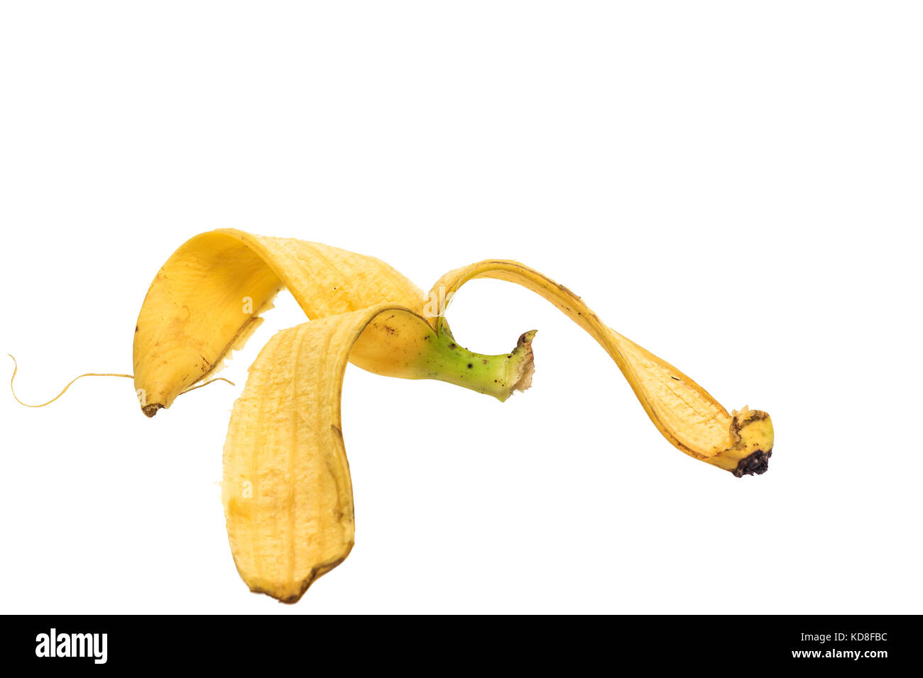 Banana Peel isolated on White background Stock Photo - Alamy