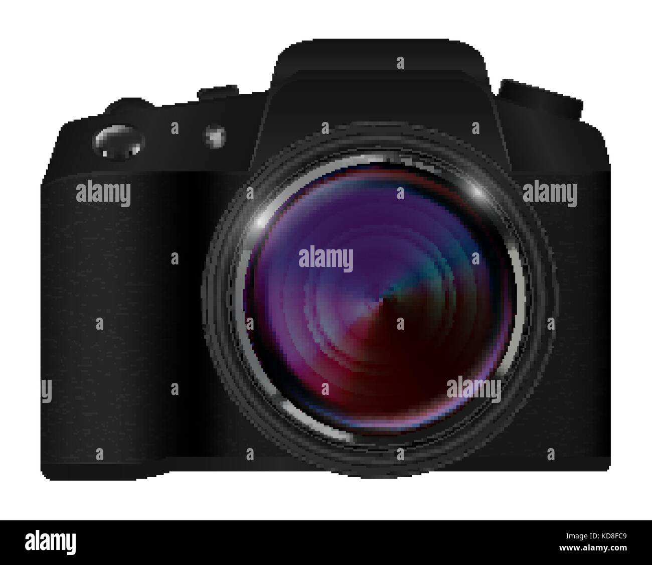 real dslr camera vector on a white background Stock Vector Image & Art ...
