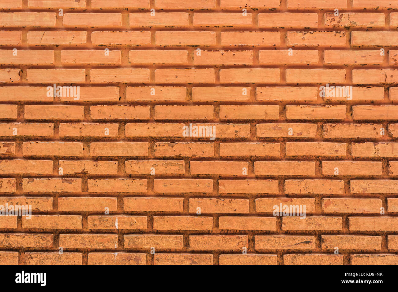 Old orange brick wall use for background Stock Photo - Alamy