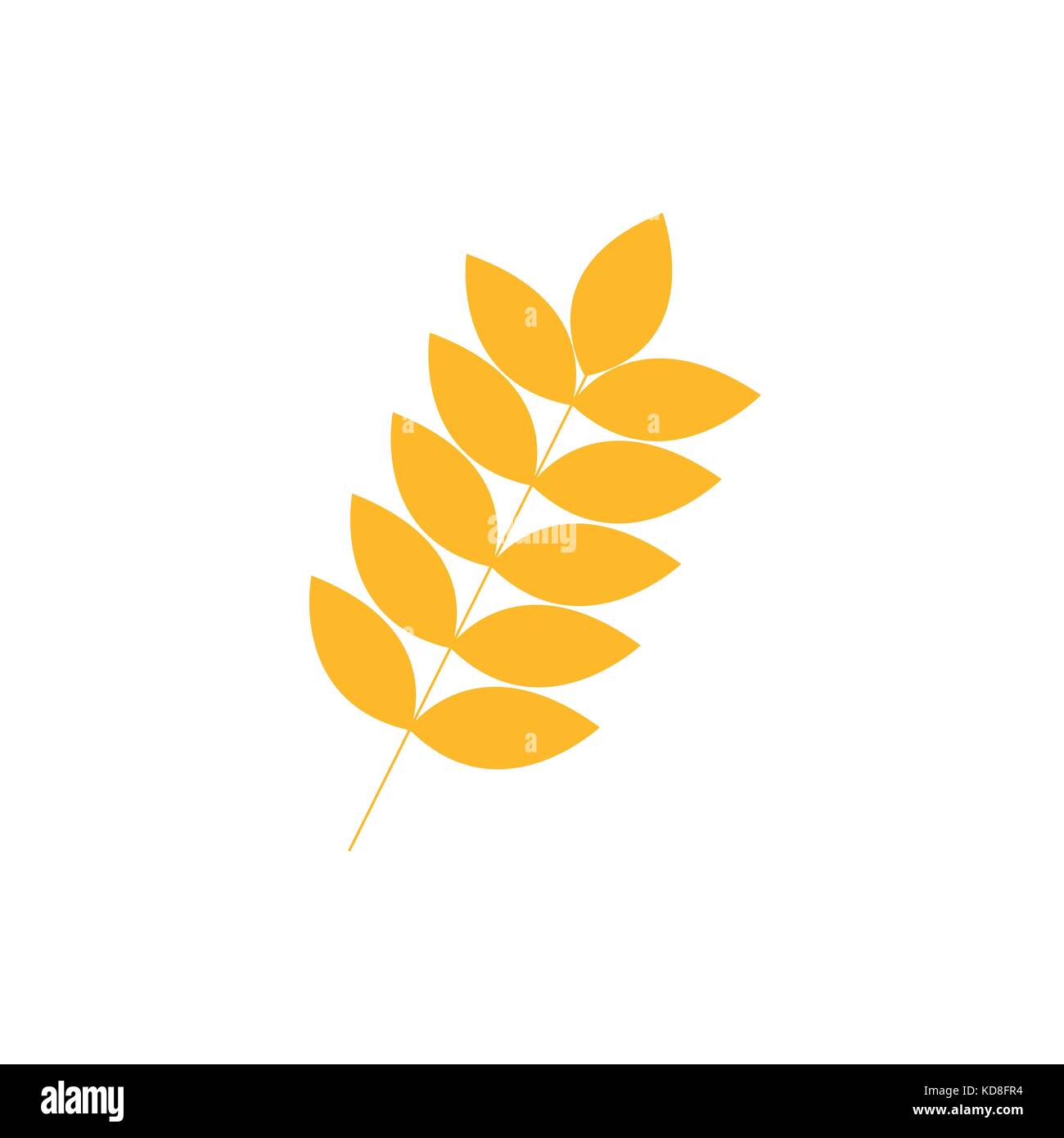 Simple Wheat Symbol Stock Vector Image & Art - Alamy