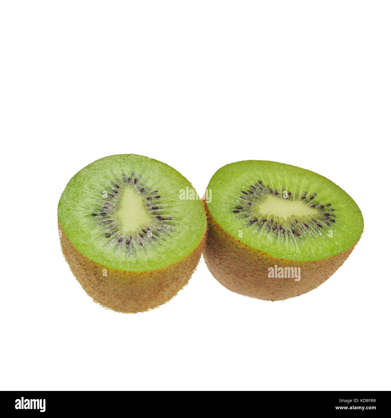 Sliced kiwi fruit segment isolated on white background cutout Stock ...
