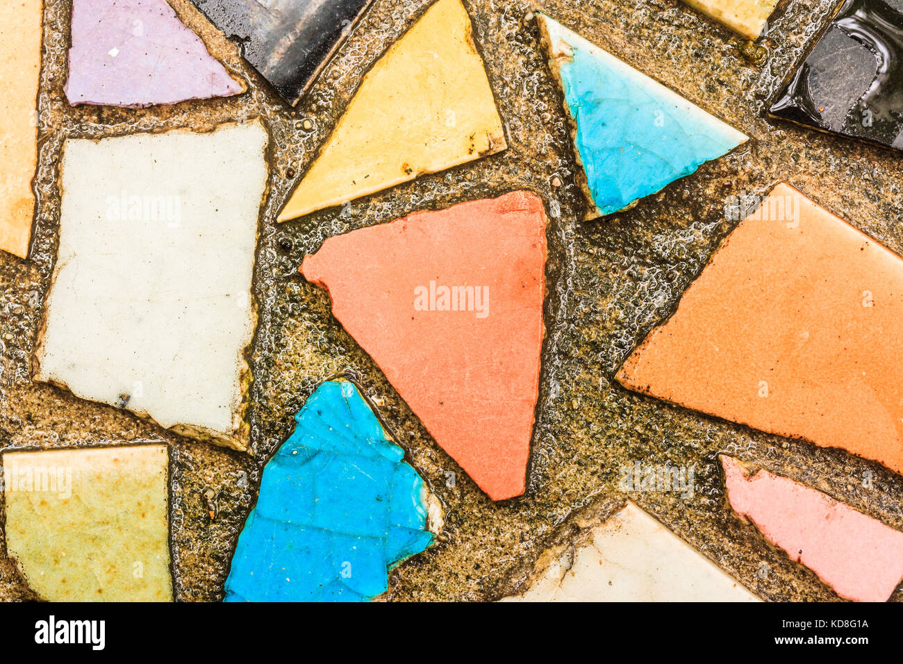 diagonal colorful mosaic texture on the floor Stock Photo - Alamy