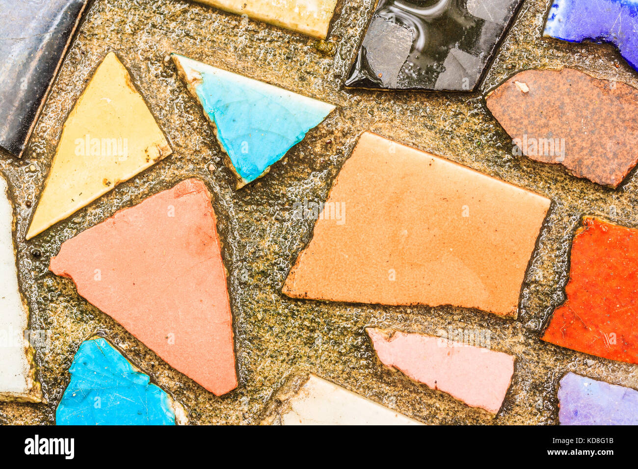 diagonal colorful mosaic texture on the floor Stock Photo - Alamy