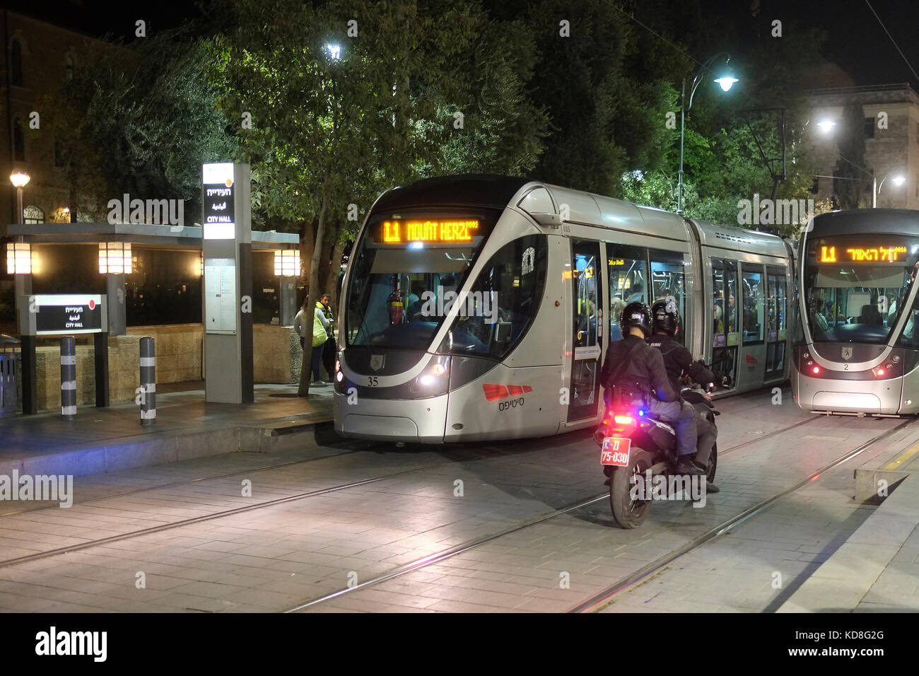Policemen of the Yasam Israel Police Special Patrol Unit riding along ...