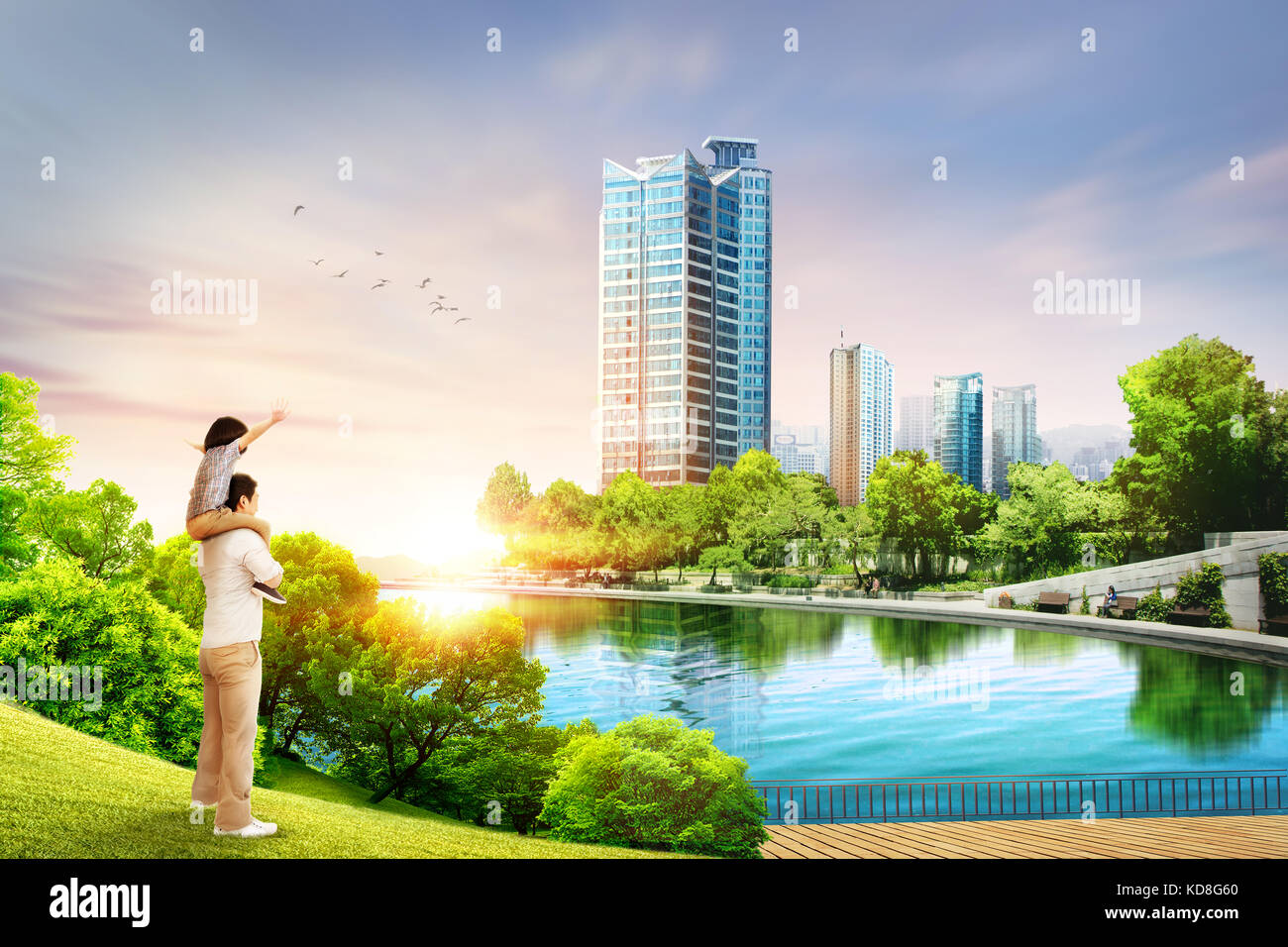 Building in the Urban Center Stock Photo - Alamy