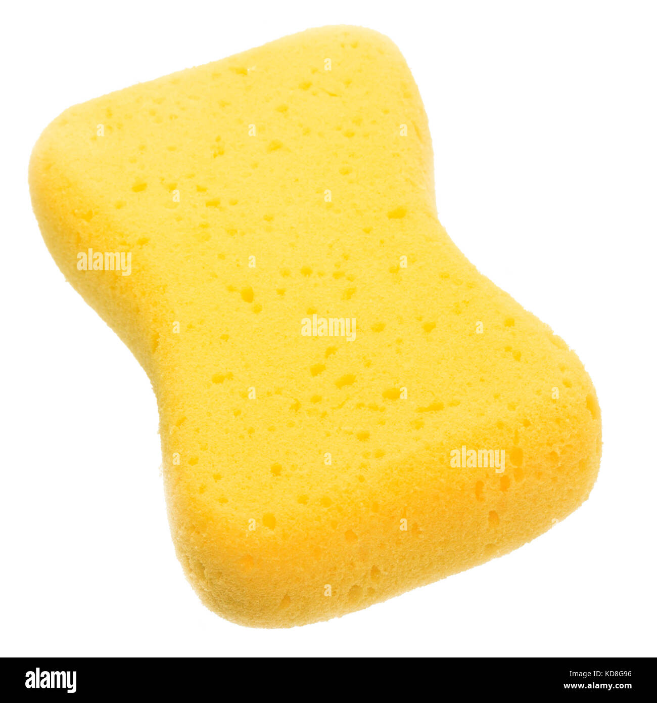 yellow sponge isolated on white background Stock Photo - Alamy