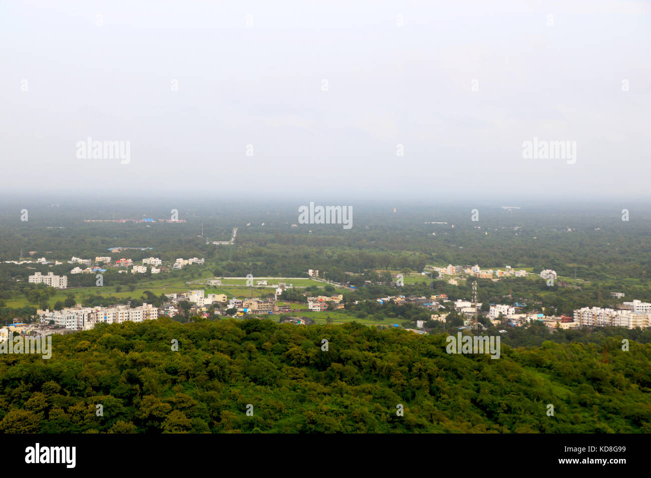 City view from hill Stock Photo - Alamy