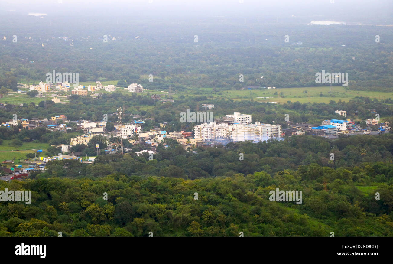 City view from hill Stock Photo - Alamy