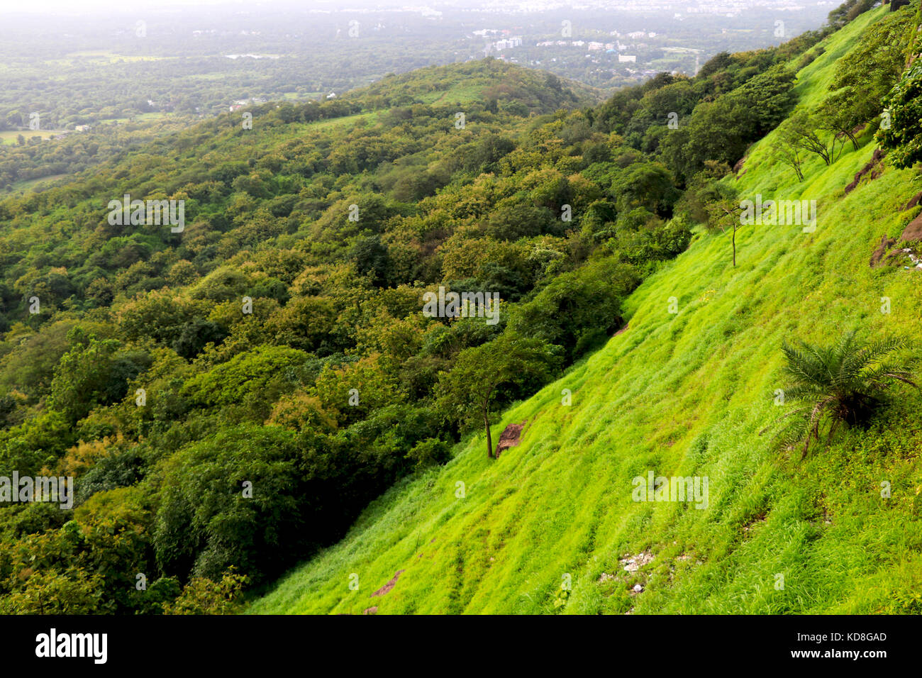 View from hill Stock Photo - Alamy
