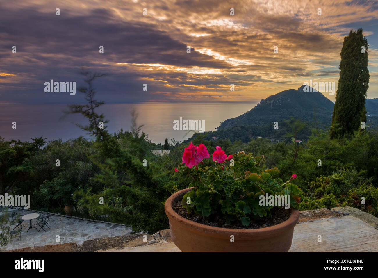 Corfu a beautiful sunset hi-res stock photography and images - Alamy