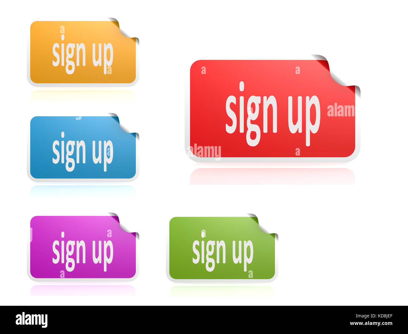 Label set sign up image with hi-res rendered artwork that could be used ...