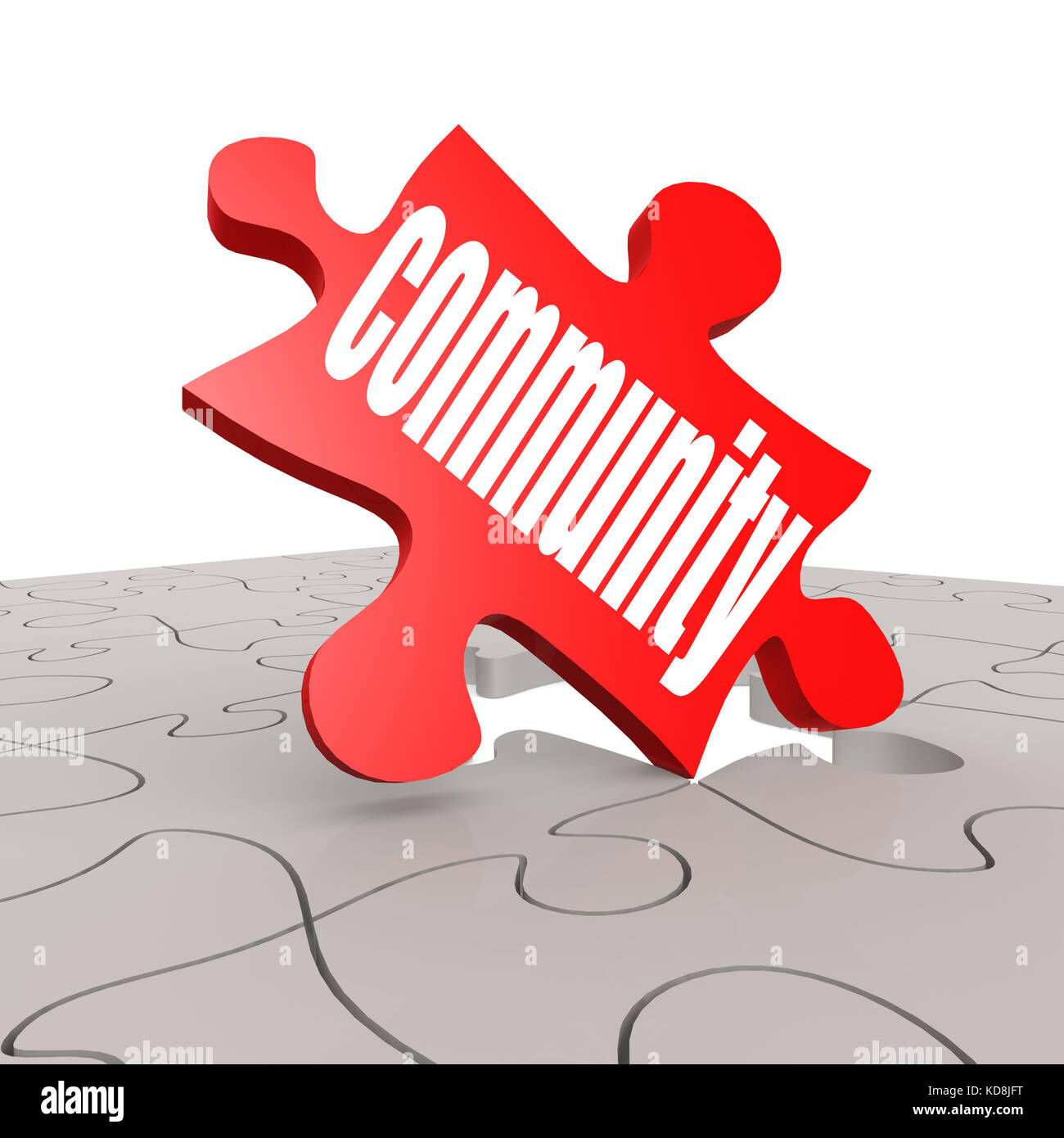 Community word with puzzle background image with hi-res rendered ...
