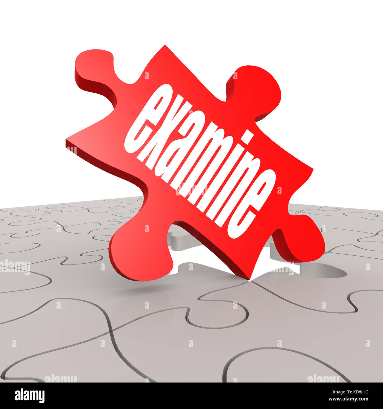 Examine word with puzzle background image with hi-res rendered artwork ...