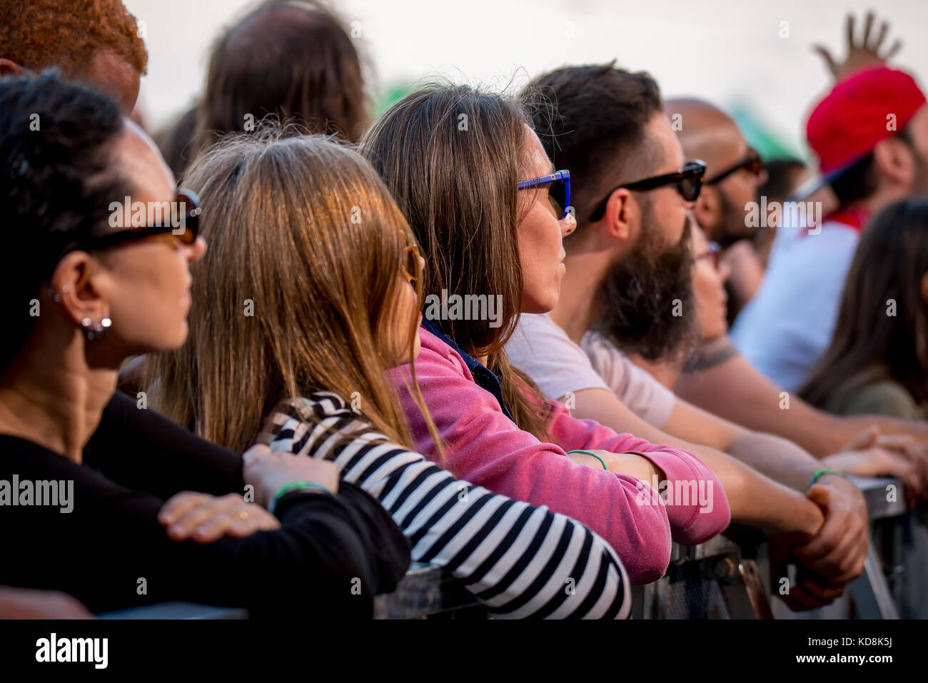 BARCELONA - MAY 31: People in a concert at Primavera Sound 2017 ...