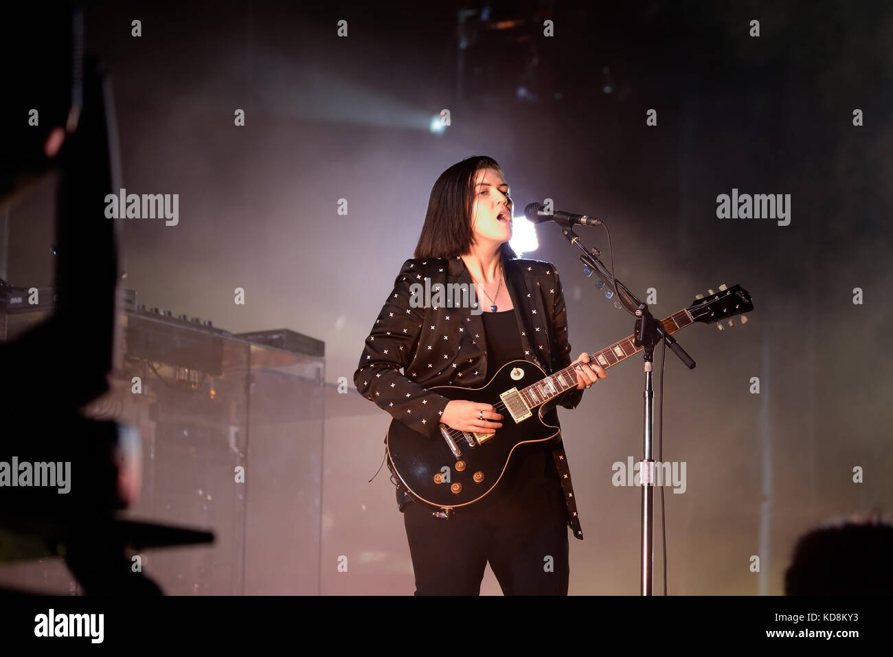 BARCELONA - JUN 2: The XX (indie music band) perform in concert at ...