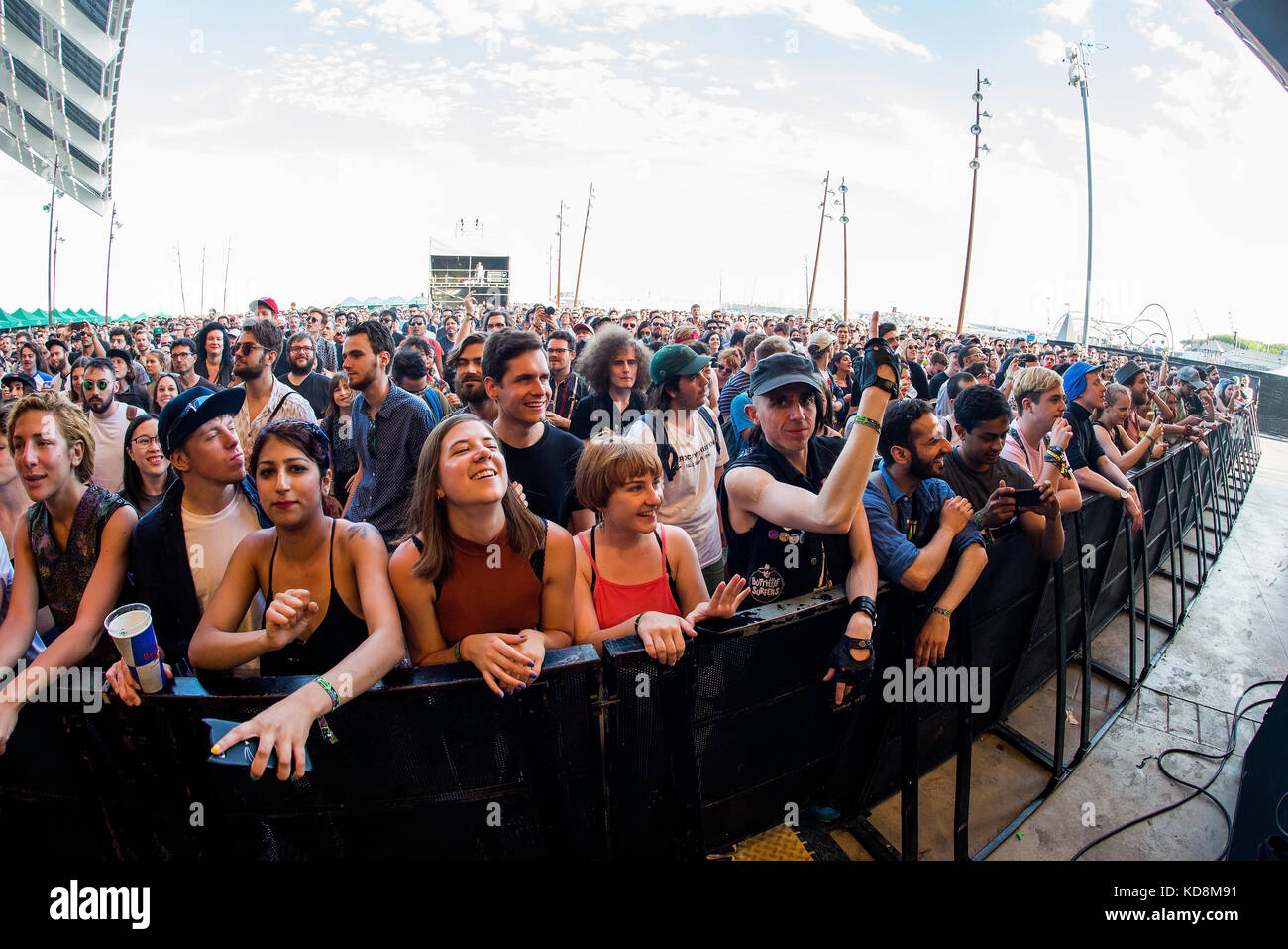 BARCELONA - MAY 30: The crowd in a concert at Primavera Sound 2017 ...