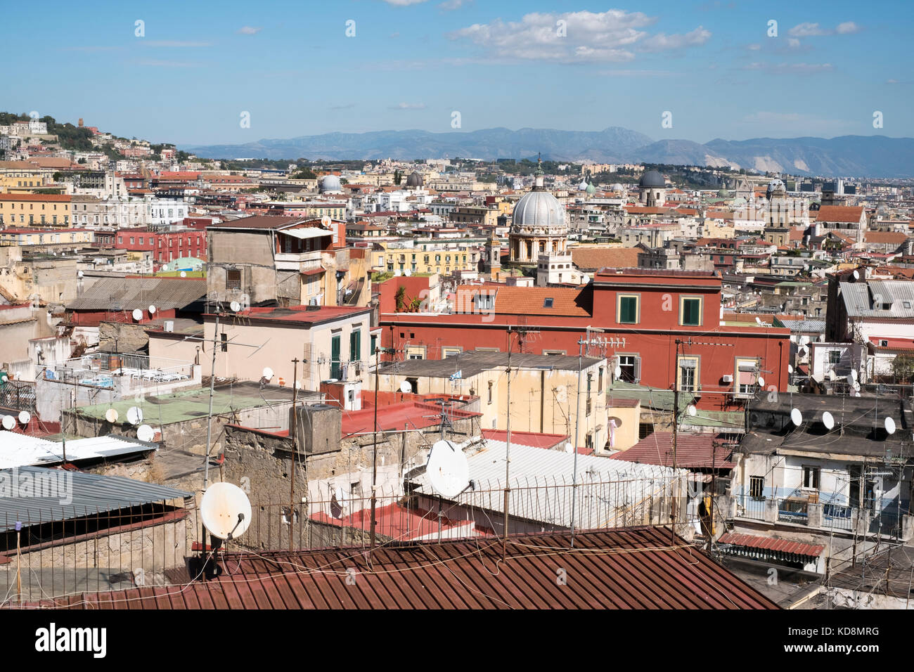 The mural of "San Gennaro" by the street artist Jorit Agoch in Forcella ...