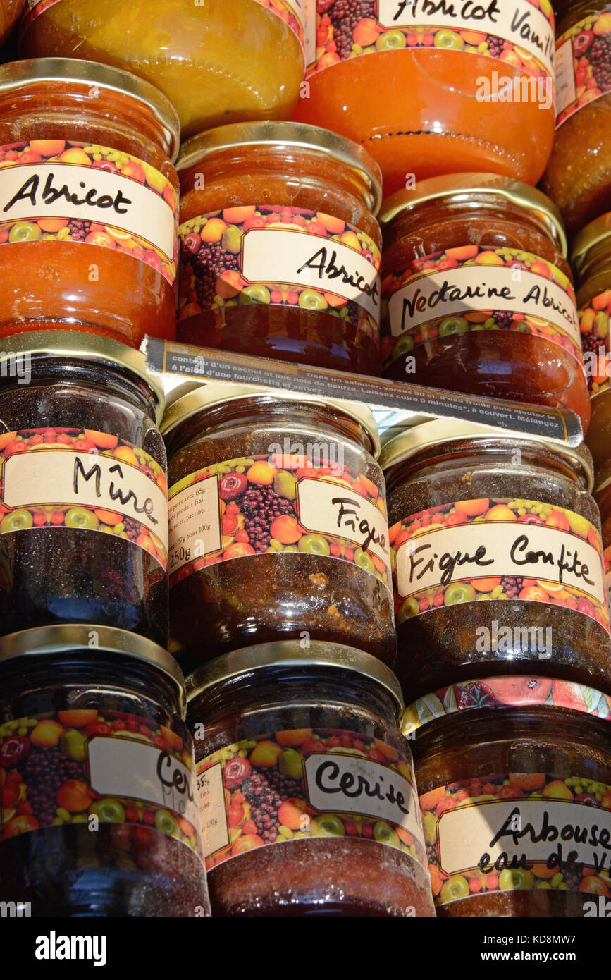 Jam jars display market hi-res stock photography and images - Alamy
