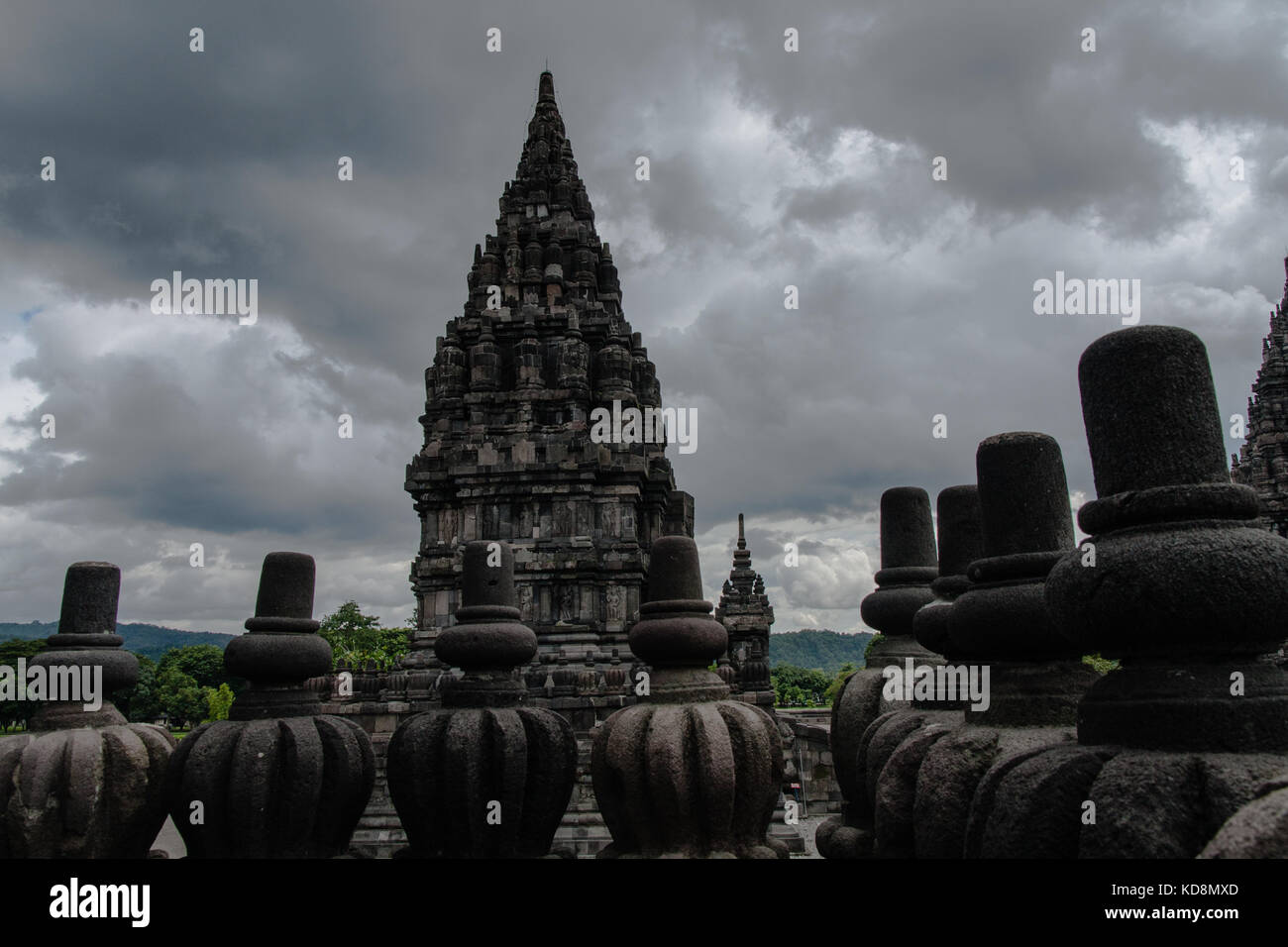 Prambanan Temple Complex, Yogyakarta, Central Java, Indonesia Stock ...