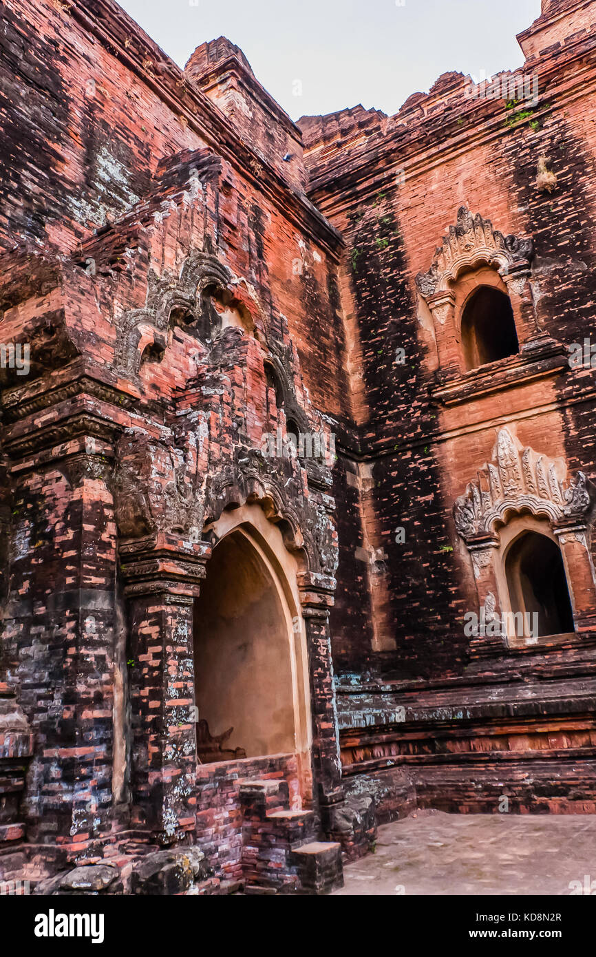 A fragment of the Dhammayangyi Temple exterior, Old Bagan, Myanmar ...