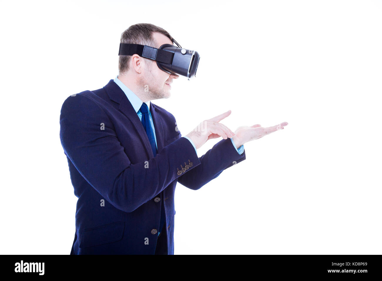 Professional using virtual reality Cut Out Stock Images & Pictures - Alamy