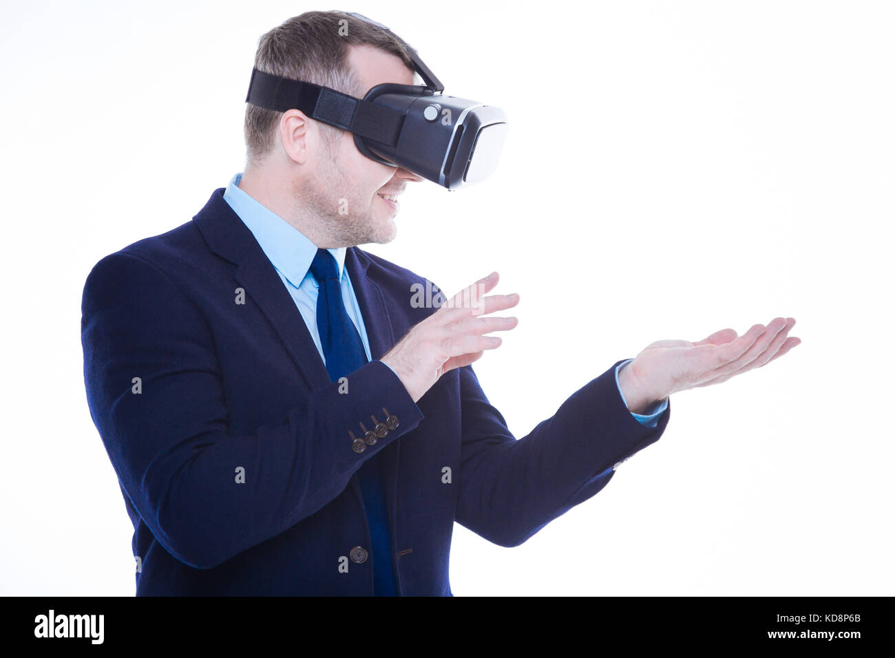 Happy nice man smiling Stock Photo - Alamy