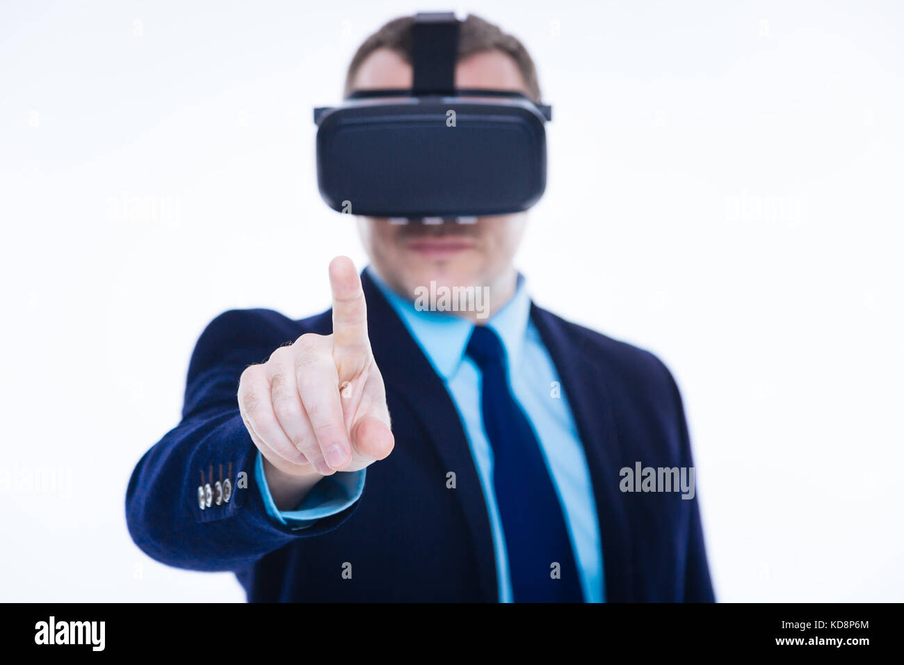 Selective focus of a male finger Stock Photo - Alamy