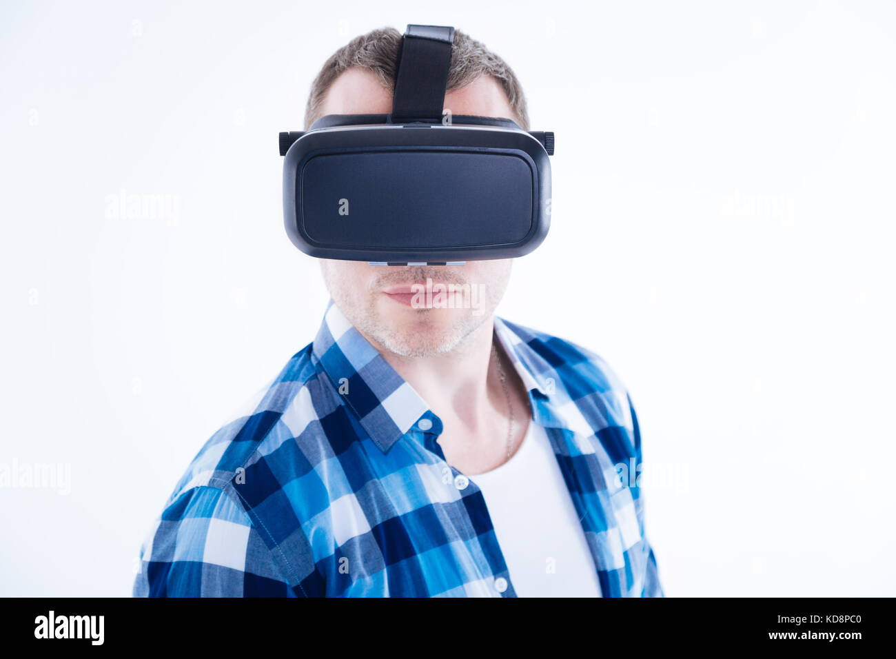 Portrait of serious handsome man looking at you Stock Photo - Alamy