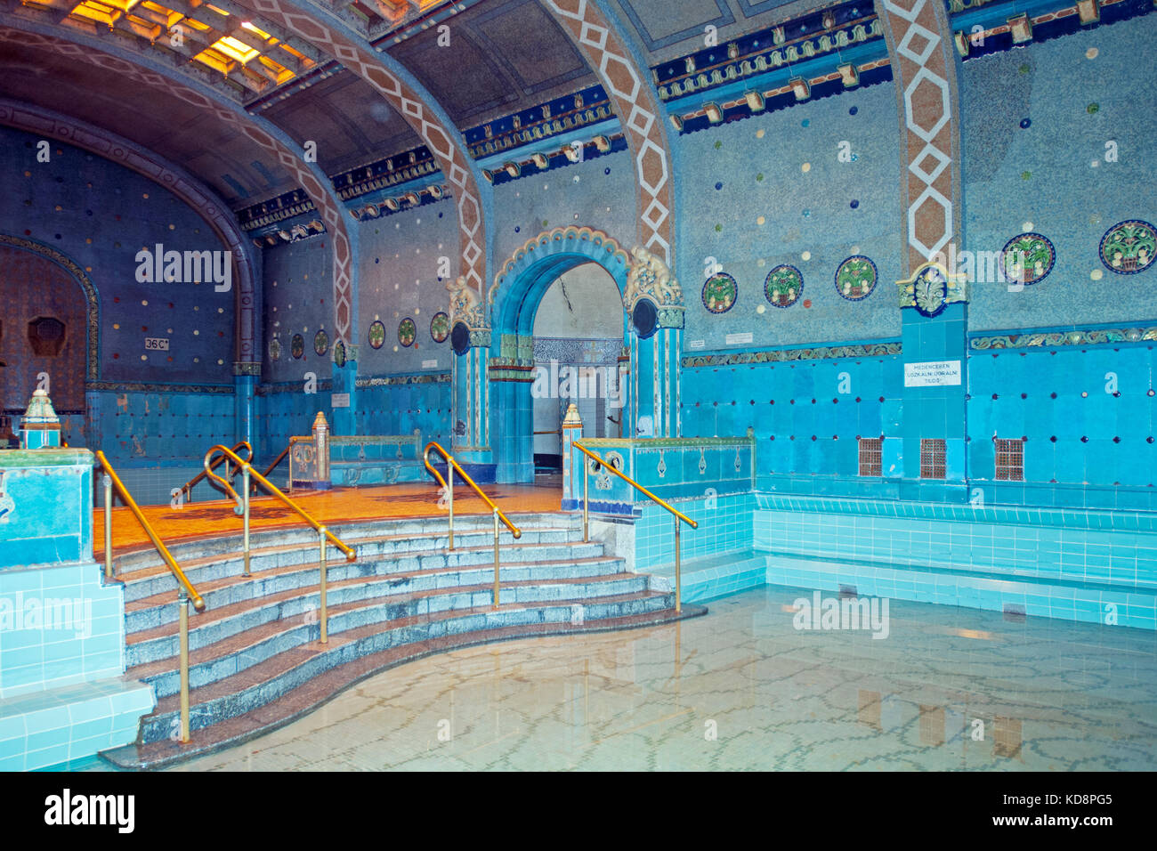 Ungarn, Budapest, Buda, Gellert-Bad, Thermalbad, mens section Stock ...