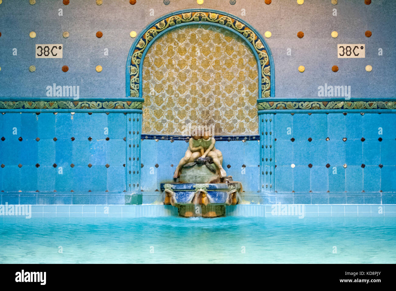 Ungarn, Budapest, Buda, Gellert-Bad, Männerabteilung des Thermalbades ...