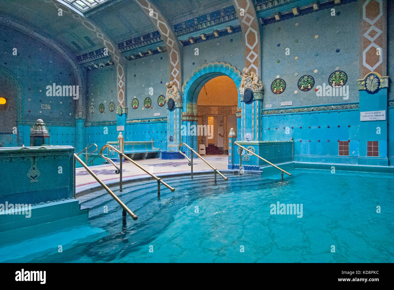 Ungarn, Budapest, Buda, Gellert-Bad, Männerabteilung des Thermalbades ...